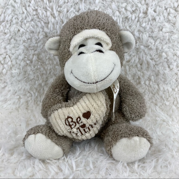 Kellytoy | Toys | Kellytoy Tan Chenille Be Mine Love Monkey Plush ...